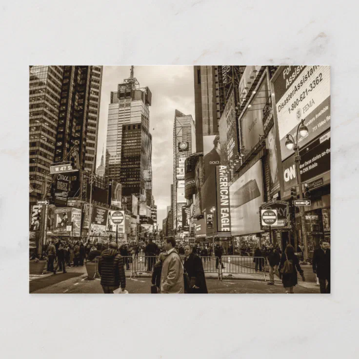 Photo of Times Square in New York City Postcard | Zazzle