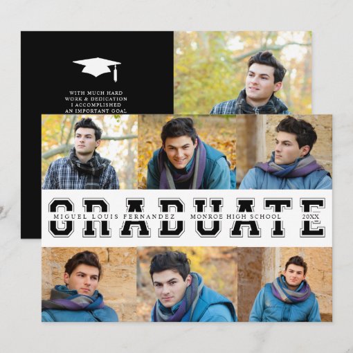 Photo Opp, Traditional Graduation Announcements | Zazzle
