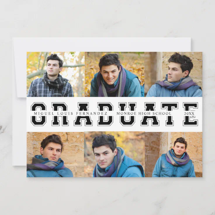Photo Opp, Traditional Graduation Announcements | Zazzle
