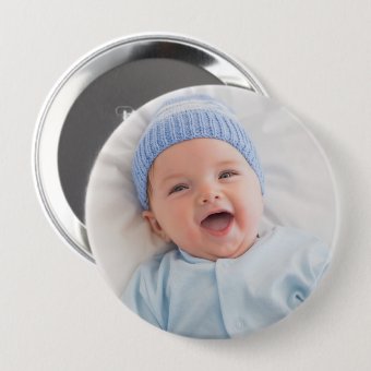 Photo Personal Add Your Own Picture Button | Zazzle