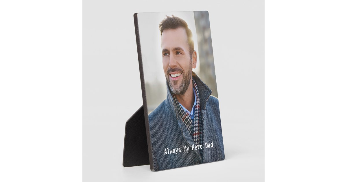 Photo Personalize Easel Custom Plaque | Zazzle