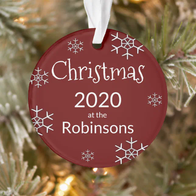 Photo Personalized 2020 Covid Christmas Tree Ornament | Zazzle