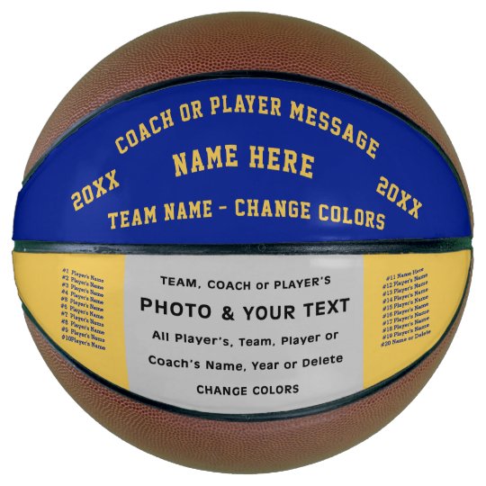 Photo Personalized Basketball Gifts for Coaches | Zazzle.com