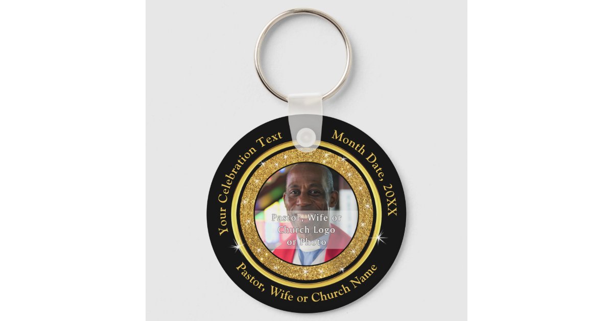 Photo Personalized, Church Anniversary Souvenirs, Keychain | Zazzle