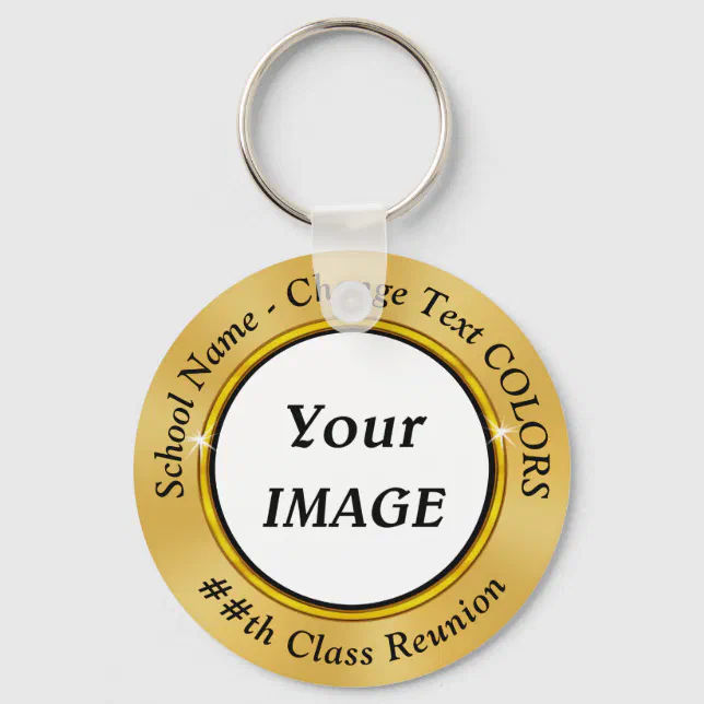 Photo Personalized Class Reunion Gift Ideas Keychain | Zazzle