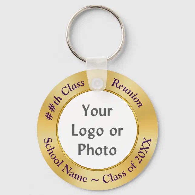 Photo Personalized, Class Reunion Party Favors, Keychain | Zazzle