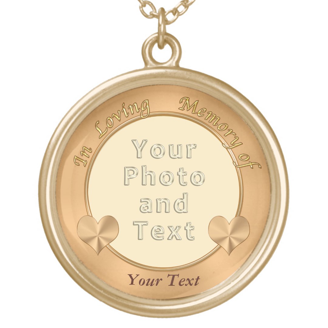 Photo Personalized In Loving Memory Necklace | Zazzle