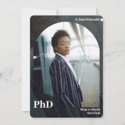 Photo PhD Graduation Announcement | Zazzle