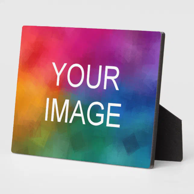 Photo Picture Image Logo Template Horizontal Plaque | Zazzle