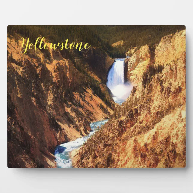 Photo Plaque-Yellowstone Falls Plaque | Zazzle