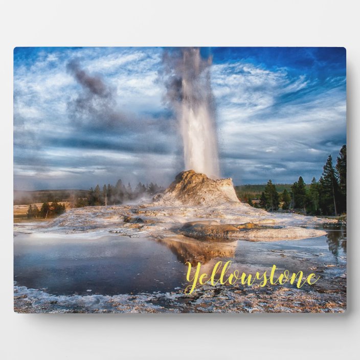 Photo Plaque-Yellowstone Geyser Plaque | Zazzle.com