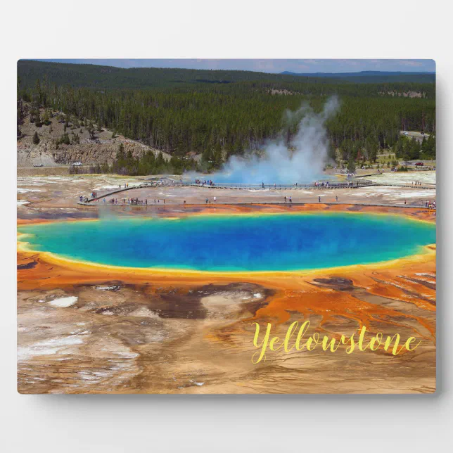 Photo Plaque-Yellowstone Hot Spring Plaque | Zazzle