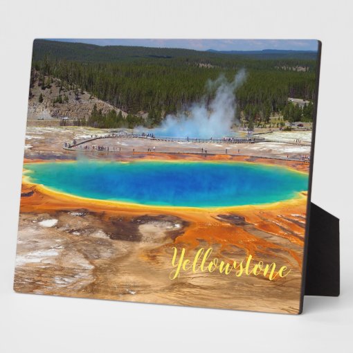 Photo Plaque-Yellowstone Hot Spring Plaque | Zazzle