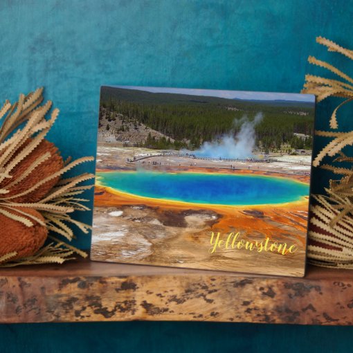 Photo Plaque-Yellowstone Hot Spring Plaque | Zazzle