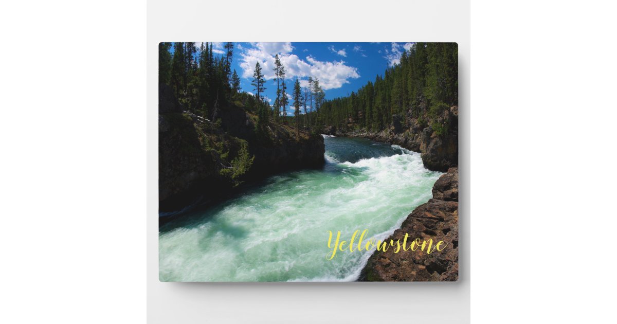 Photo Plaque-Yellowstone River Plaque | Zazzle