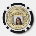 Photo Pocket Memorial in Loving Memory Poker Chips | Zazzle