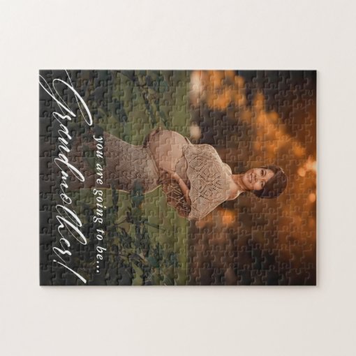 Photo Pregnancy Announcement Jigsaw Puzzle | Zazzle