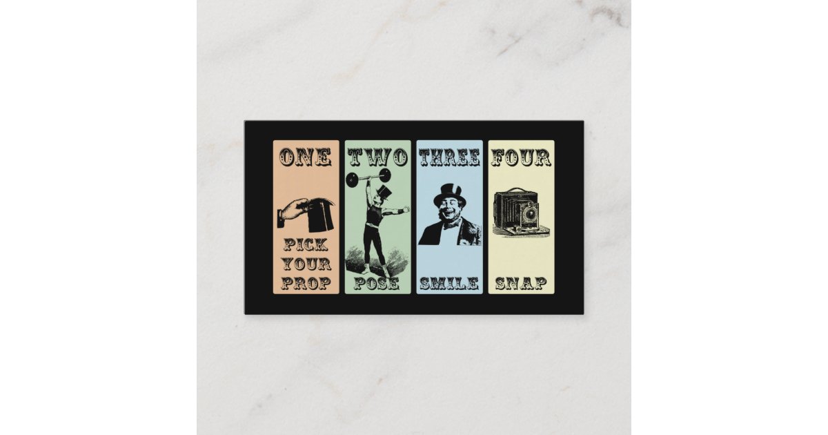 Photo Prop Sign Business Card | Zazzle