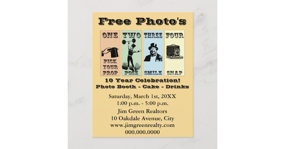 Photo Prop Sign Flyer | Zazzle