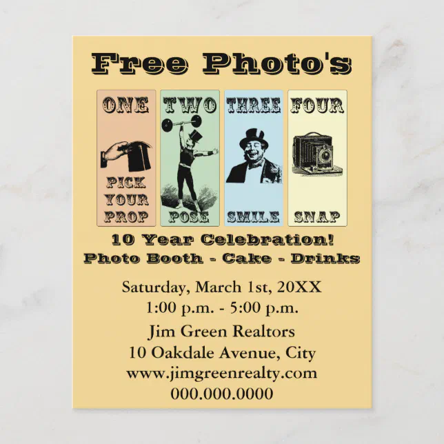 Photo Prop Sign Flyer | Zazzle