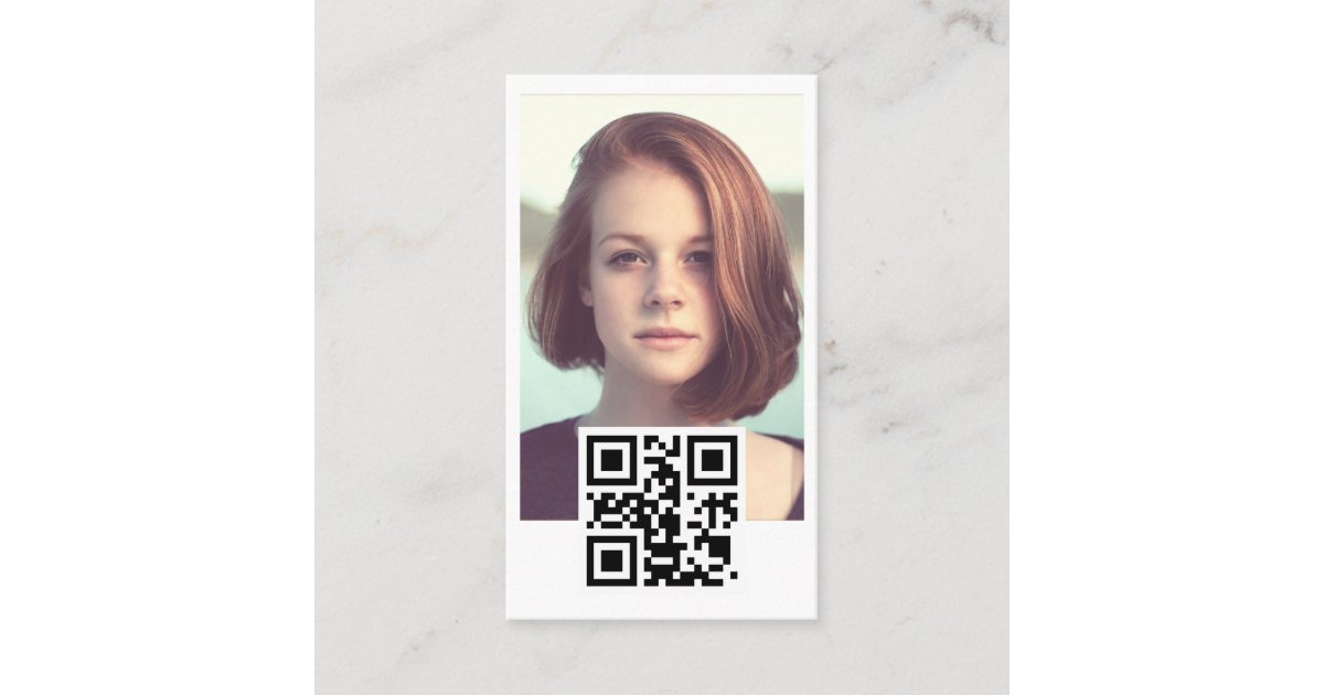 Photo qr code business card | Zazzle.com
