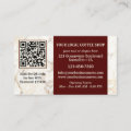 Photo QR Code Coffee Shop Business Card | Zazzle