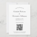 Photo QR Code Modern Wedding Save The Date Card | Zazzle