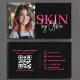 Photo QR Code Skin Care Specialist Hot Pink Business Card | Zazzle
