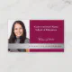 Photo red graduation formal networking student calling card | Zazzle