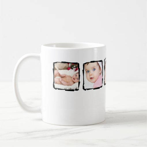 Photo Scribble Frame Personalized Unique Custom Coffee Mug | Zazzle