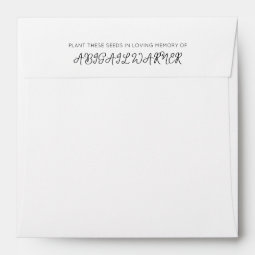 Photo Seed Packet Memorial Funeral Favor Envelope | Zazzle