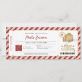 Photo Session Christmas Gift Certificate Invitation | Zazzle