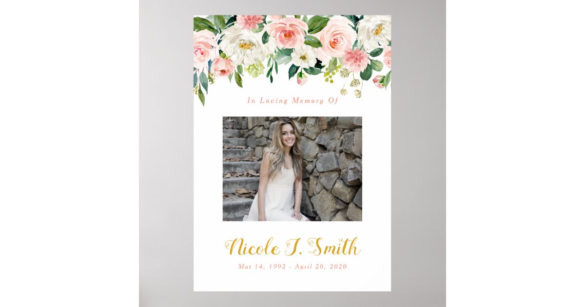 Photo Sign, Celebration Of Life Sign | Zazzle