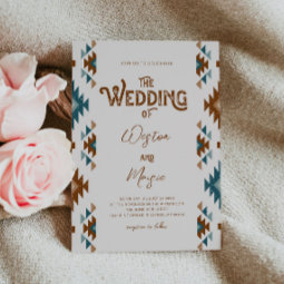 Photo Southwestern Wedding Invitation | Zazzle