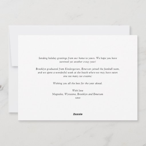 Photo Strikethrough Try Again 2023 Funny New Year Holiday Card | Zazzle