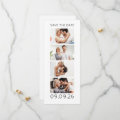 Photo Strip 4 Pictures QR Code Photobooth Wedding Save The Date | Zazzle