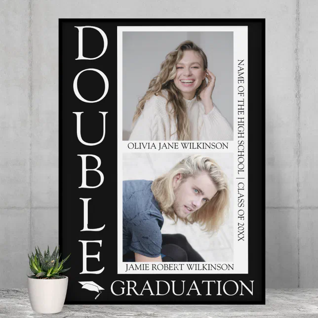 Photo Strip Joint Graduation Welcome Poster | Zazzle