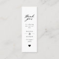 Photo Strip Mini Wedding Thank You Bookmark Calling Card | Zazzle