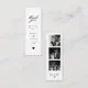 Photo Strip Mini Wedding Thank You Bookmark Calling Card | Zazzle