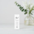 Photo Strip Mini Wedding Thank You Bookmark Calling Card | Zazzle