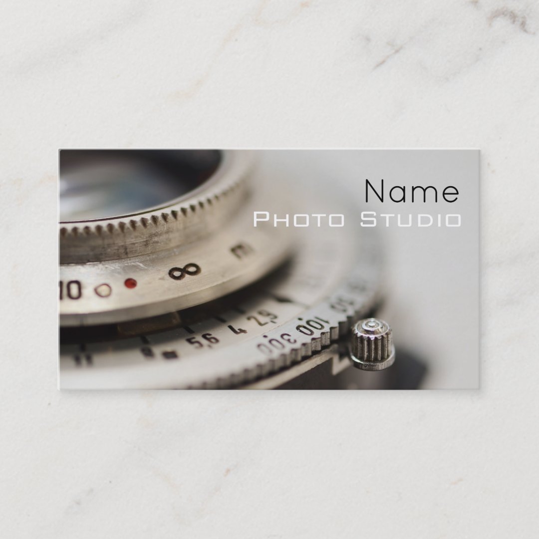Photo Studio Business Card | Zazzle