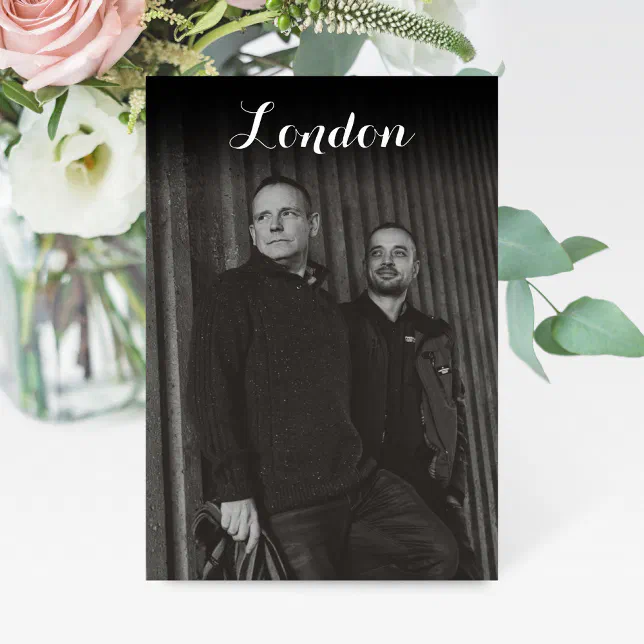 Photo Table Numbers - Location Travel Table Cards | Zazzle