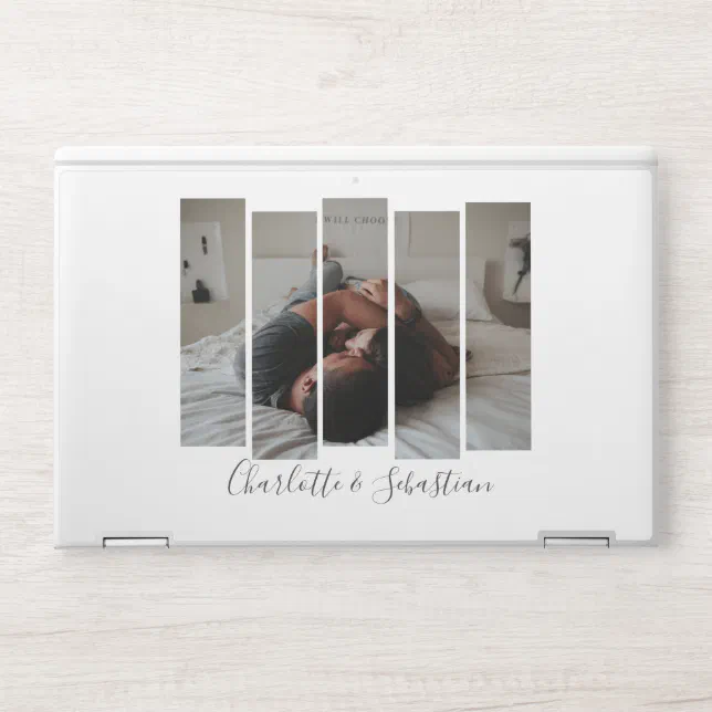 Photo Template Cutout Frame With Personalized Text HP Laptop Skin | Zazzle