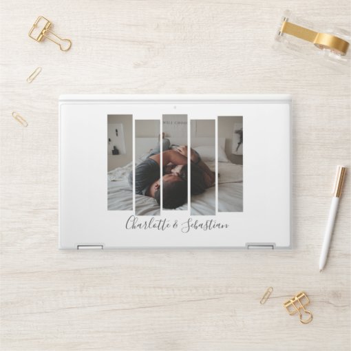 Photo Template Cutout Frame With Personalized Text HP Laptop Skin | Zazzle