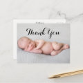 Photo Thank You Baby Birth Announcement Postcard | Zazzle