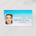 Photo Travel Professional Ocean Beach Sea Blue Business Card | Zazzle