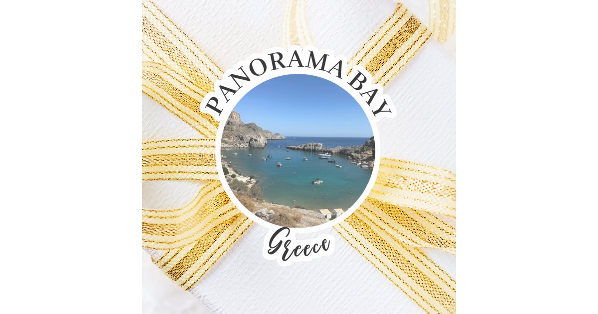 Photo travel tourism location sticker | Zazzle