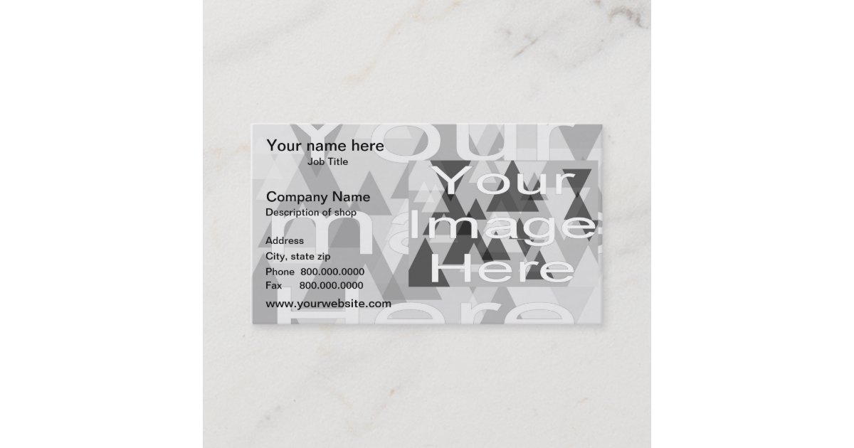 Photo Watermark Background template Business Card | Zazzle