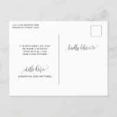 Photo, We Got Engaged White Calligraphy Engagement Announcement ...