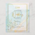Photo Wedding Invitations Subtle Ink Wash Digital | Zazzle